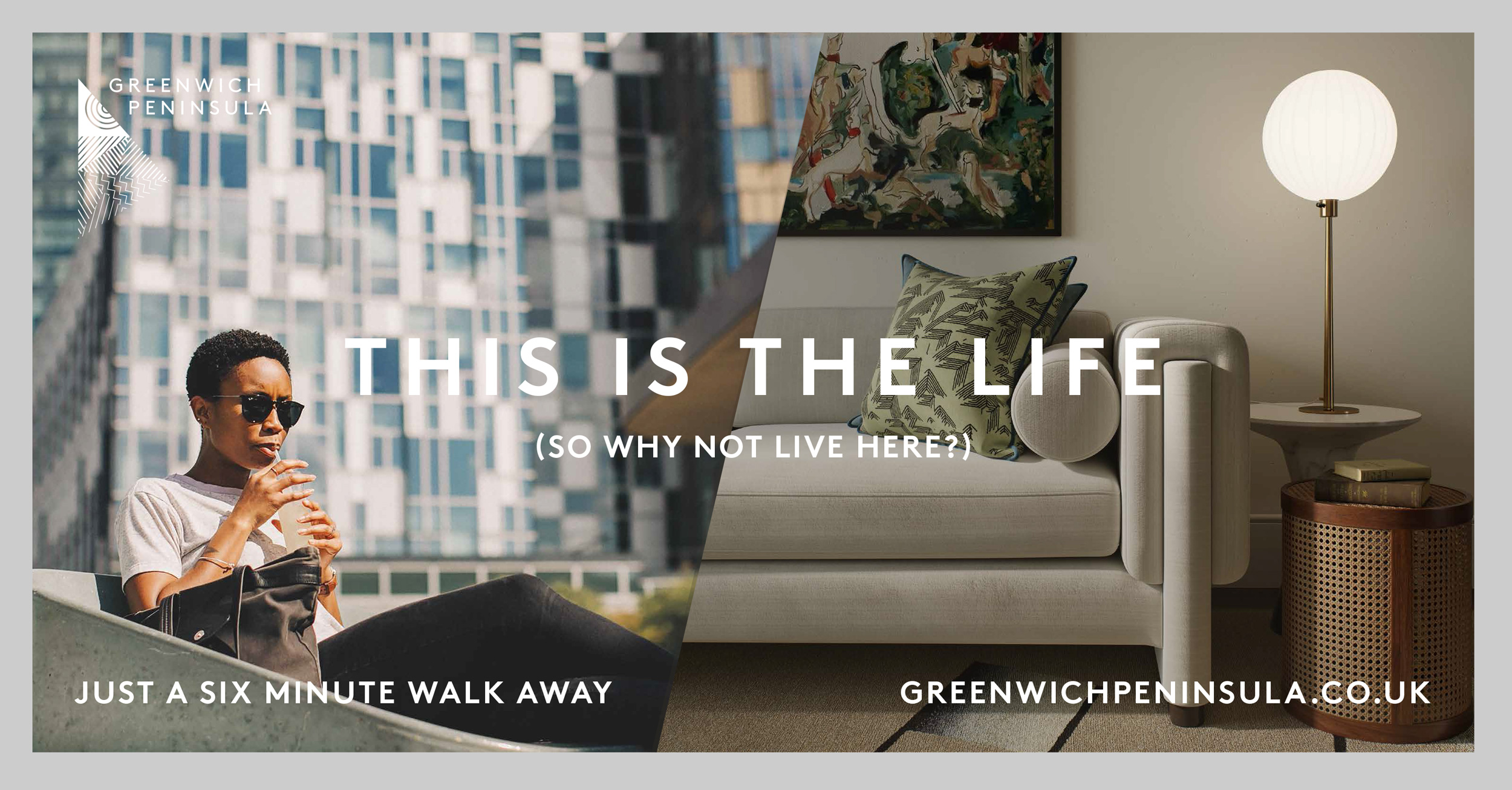 Greenwich Peninsula ads - Live By The Words